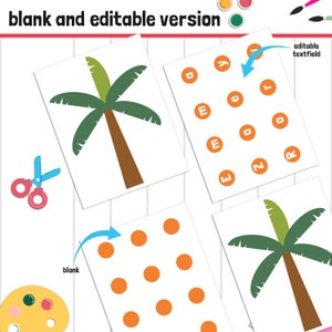 Coconut Tree Name Craft Activity: Summer/back to School Bulletin Board ...