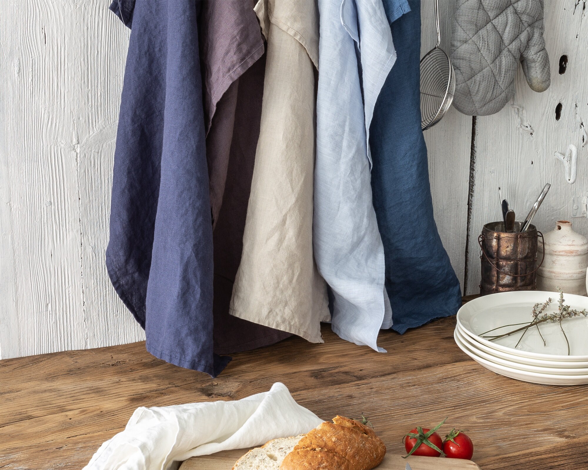 Linen Tea Towel Linen Dishcloths Washed Linen Kitchen Towel | Etsy