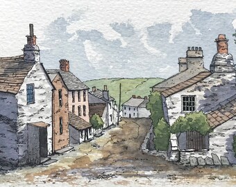 Pen and Ink Wash - Etsy UK