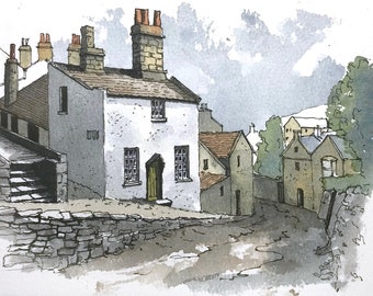 Whitby Drawing - Etsy UK