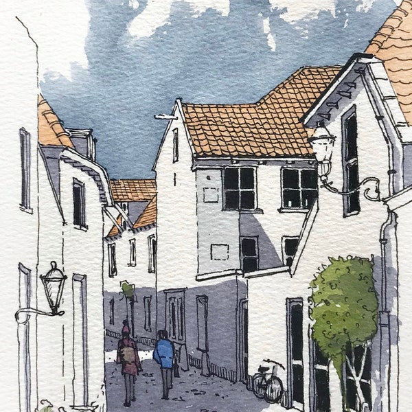 Watercolor and Ink - Etsy