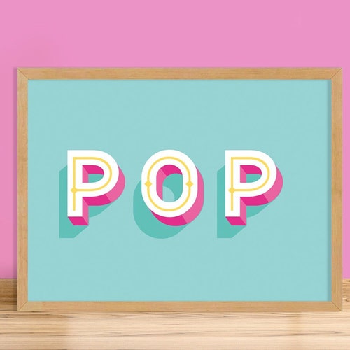 Chill Pink Text Quote Colourful Art Print Unframed A6 A5 A4 - Etsy UK