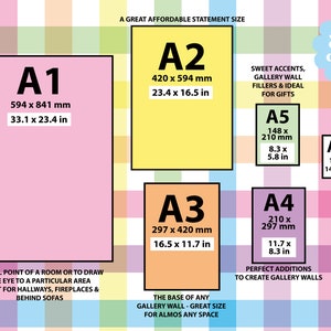 Boho Abstract Palm Leaves Art Print Unframed A6 A5 A4 A3 A2 - Etsy