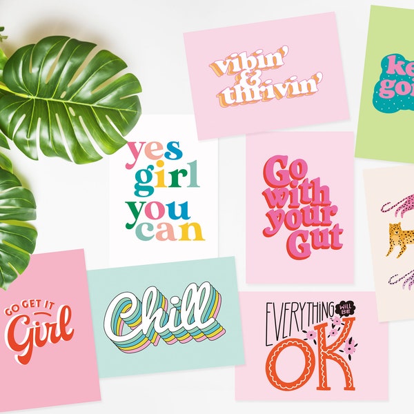 Motivational Postcards - Etsy UK