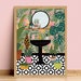 Botanical Sink Bathroom Tile House Plants Art Print Unframed A6 A5 A4 ...