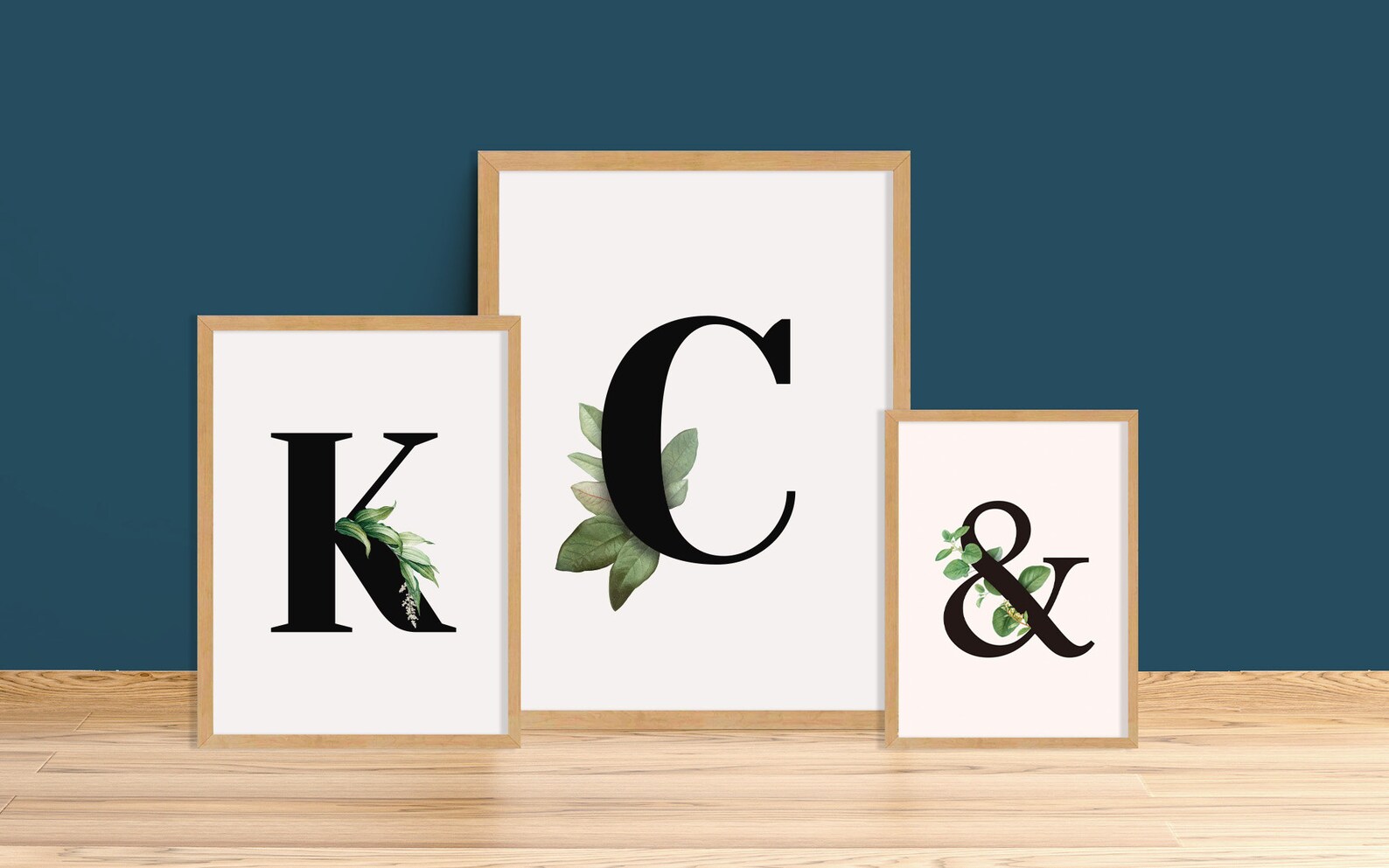 Botanical Letter Alphabet Initial Art Print Unframed A6 A5 | Etsy