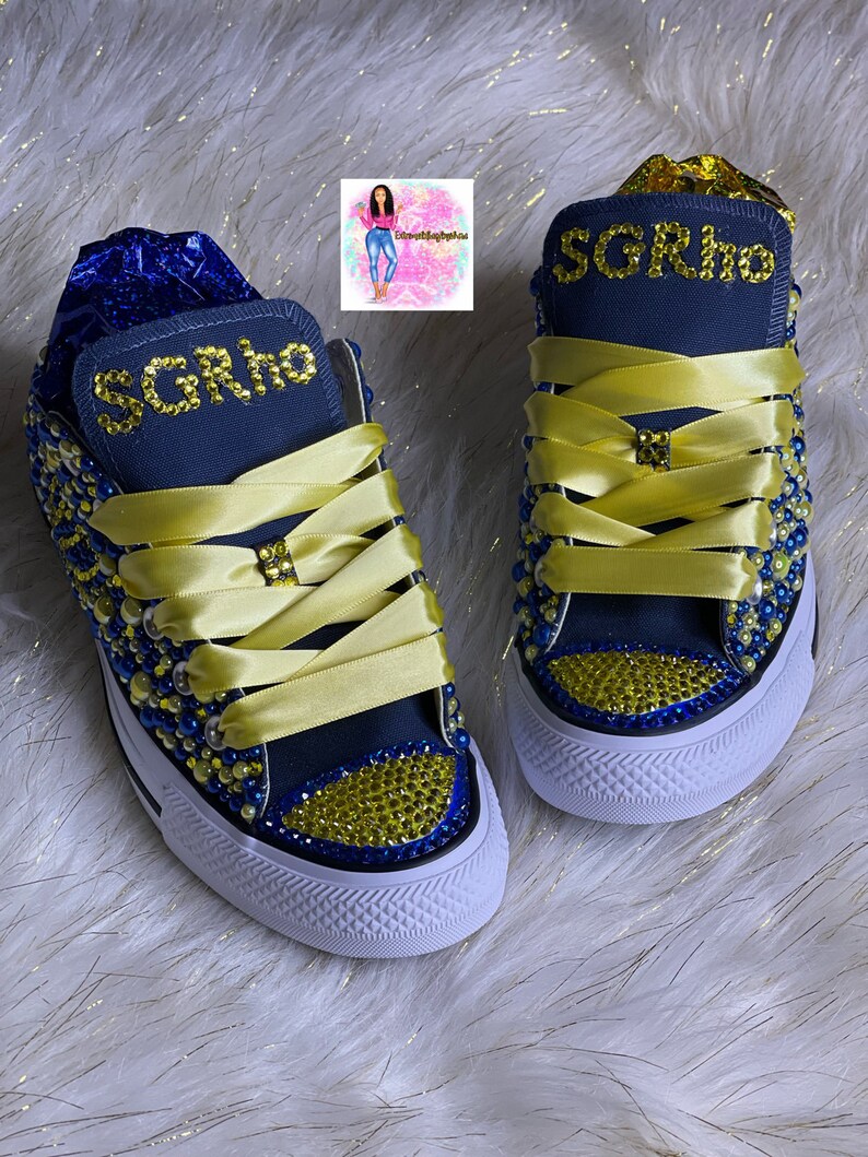 Sigma Gamma Rho Bling Converse-sgrho - Etsy
