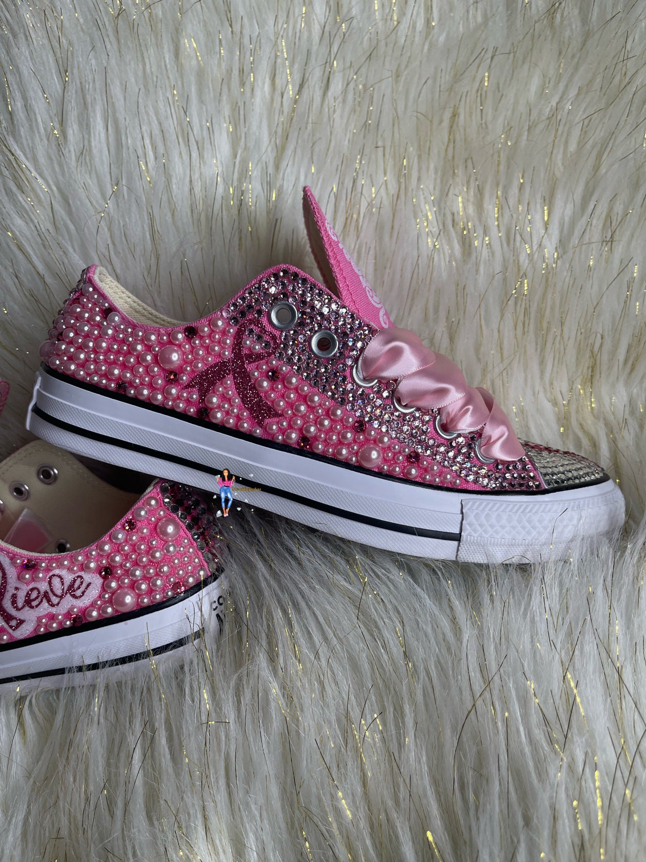 Survivor (breast Cancer Awareness) Bling Converse-bling Sneakers - Etsy