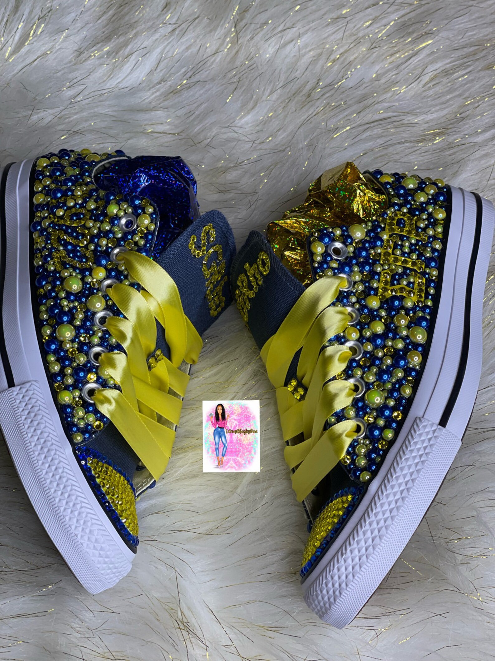 Sigma Gamma Rho Bling Converse-sgrho - Etsy