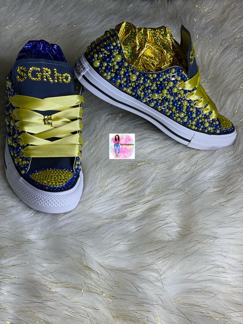 Sigma Gamma Rho Bling Converse-sgrho - Etsy