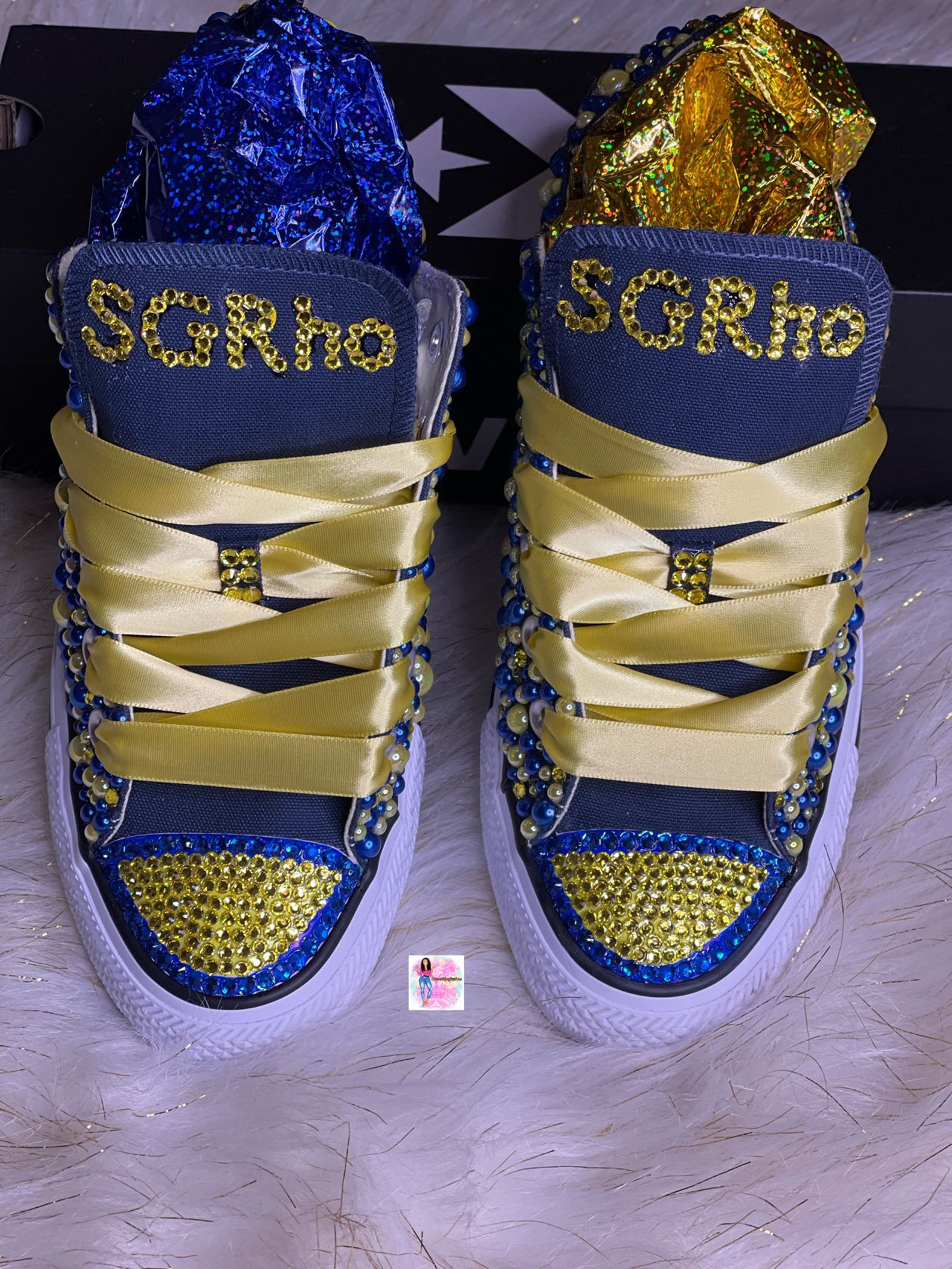 Sigma Gamma Rho Bling Converse-sgrho - Etsy