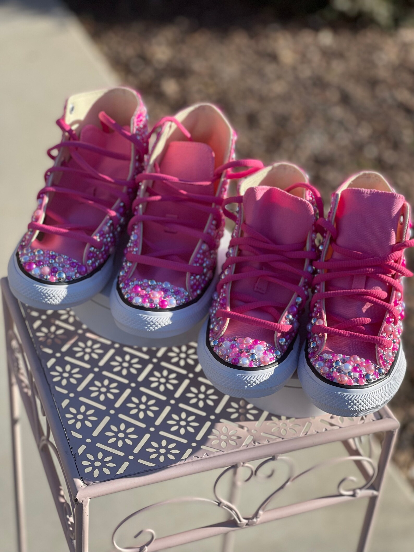 Pink High Top Converse Birthday Converse Converse - Etsy