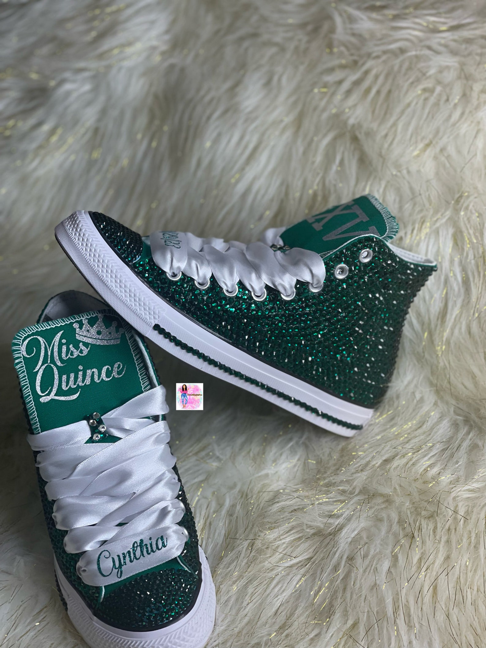 Bling High Top Converse Personalized Custom Bling Converse - Etsy