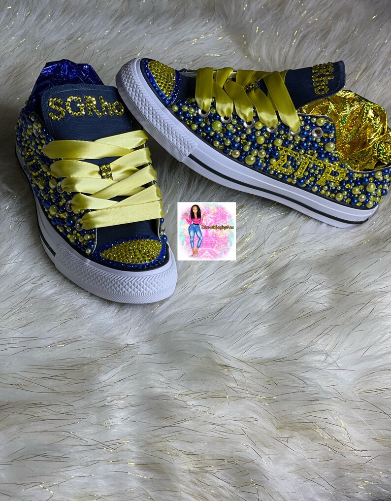 Sigma Gamma Rho Bling Converse-sgrho - Etsy