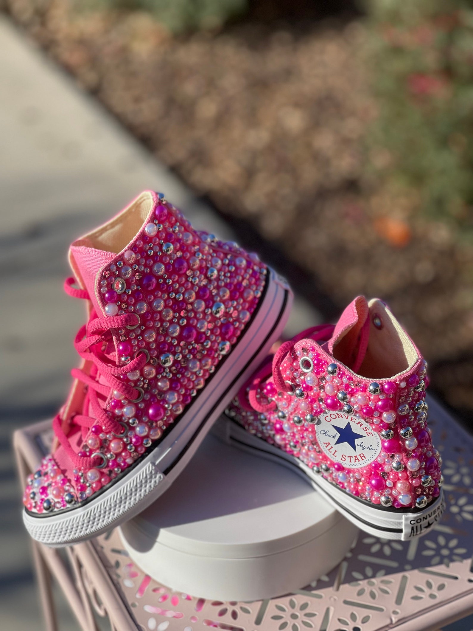 Pink High Top Converse Birthday Converse Converse - Etsy