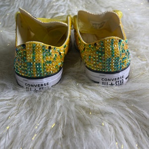 Yellow Bling Converse - Etsy