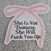 Demure Stickers, Women Empowerment, Womens Rights Motivational Sticker ...