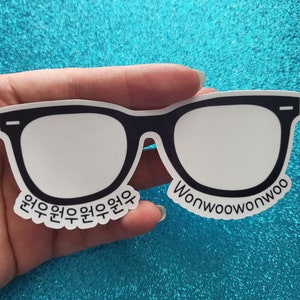 Wonwoo Sticker, Cute Glasses Sticker, Seventeen Merch, Seventeen Kpop ...