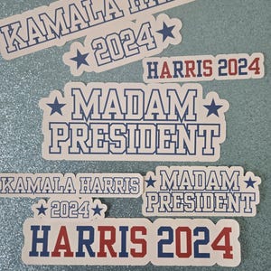 Kamala Harris 2024 Sticker, 2024 Presidential Election Sticker, Madam ...
