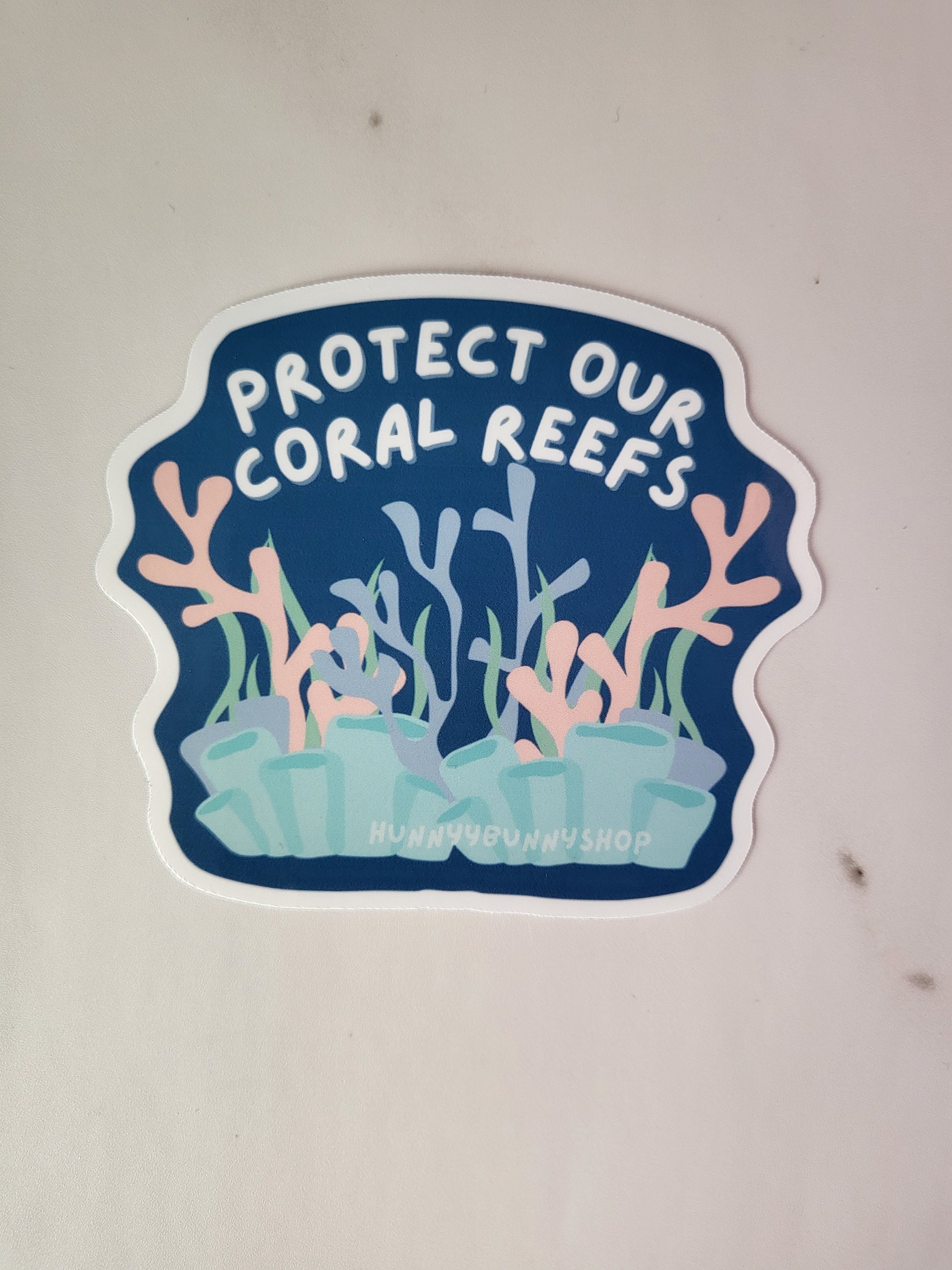 Protect Our Coral Reefs Sticker Save the Ocean Advocate Policy Change ...