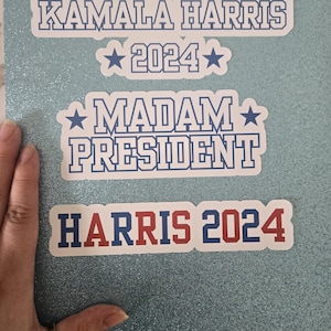 Kamala Harris 2024 Sticker, 2024 Presidential Election Sticker, Madam ...