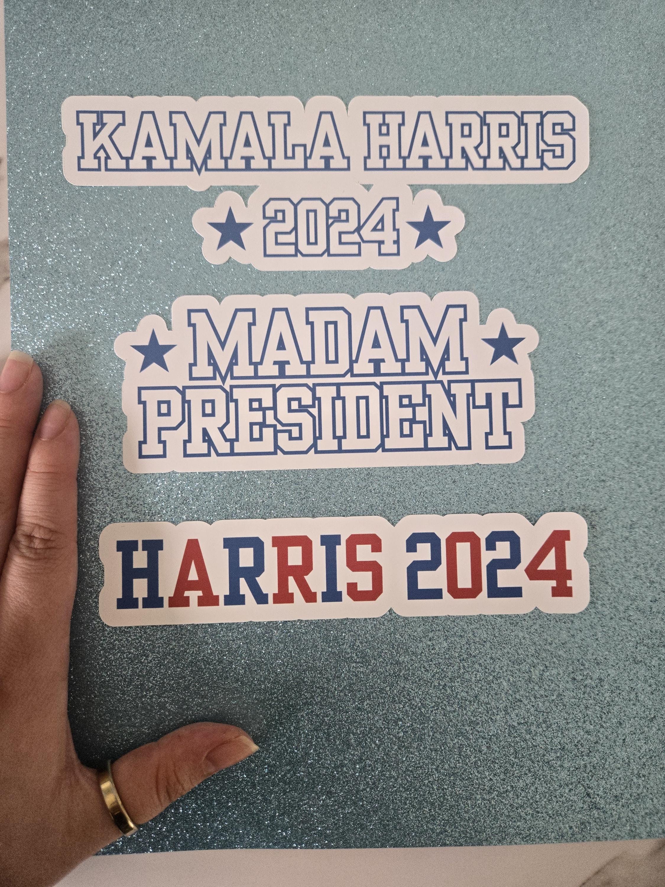 Kamala Harris 2024 Sticker, 2024 Presidential Election Sticker, Madam ...