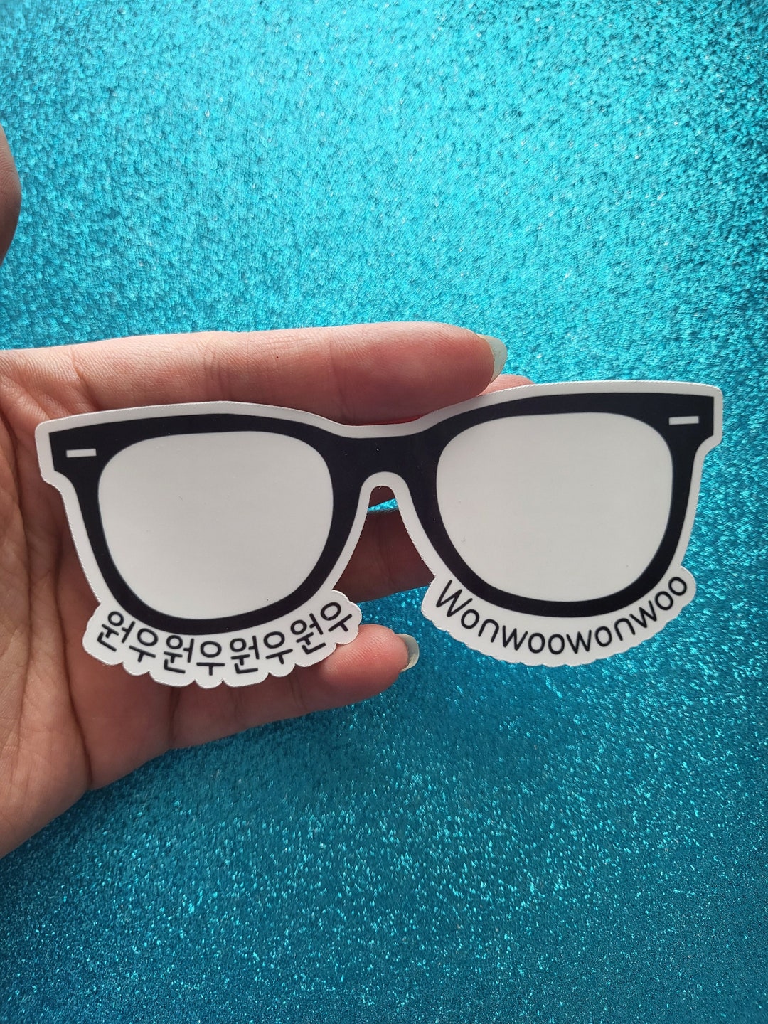 Wonwoo Sticker, Cute Glasses Sticker, Seventeen Merch, Seventeen Kpop ...