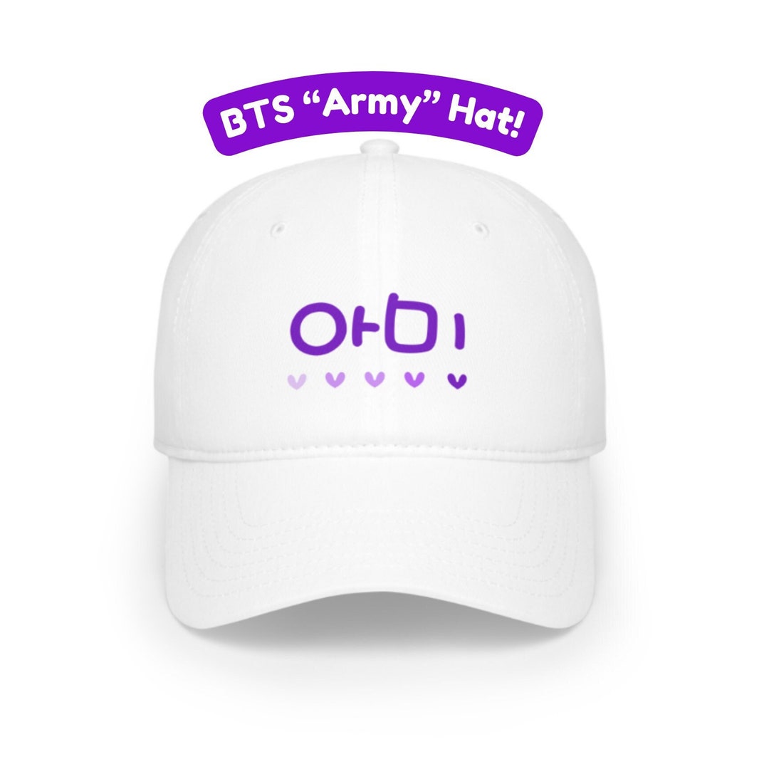BTS Hat, Gift for BTS Fan, Army Fan Merch, BTS Baseball Cap, Korean ...