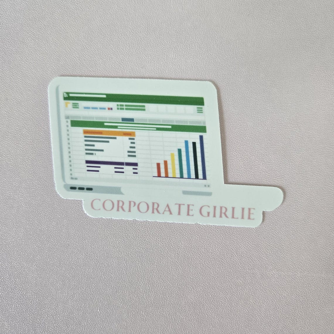 Corporate Girlie Sticker, Vinyl Office Worker Sticker, Inspirational ...