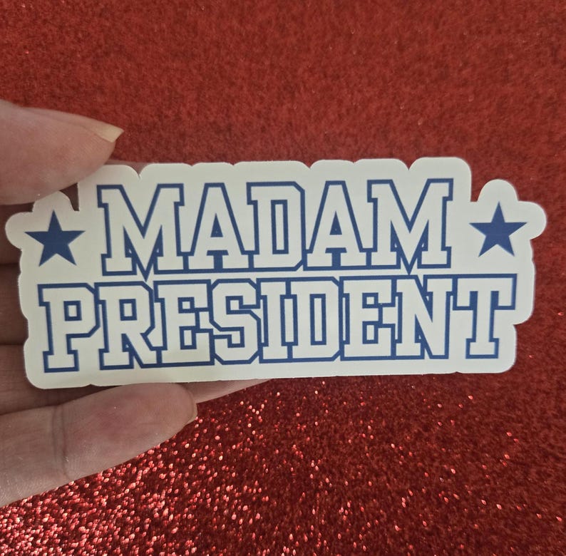 Kamala Harris 2024 Sticker, 2024 Presidential Election Sticker, Madam ...