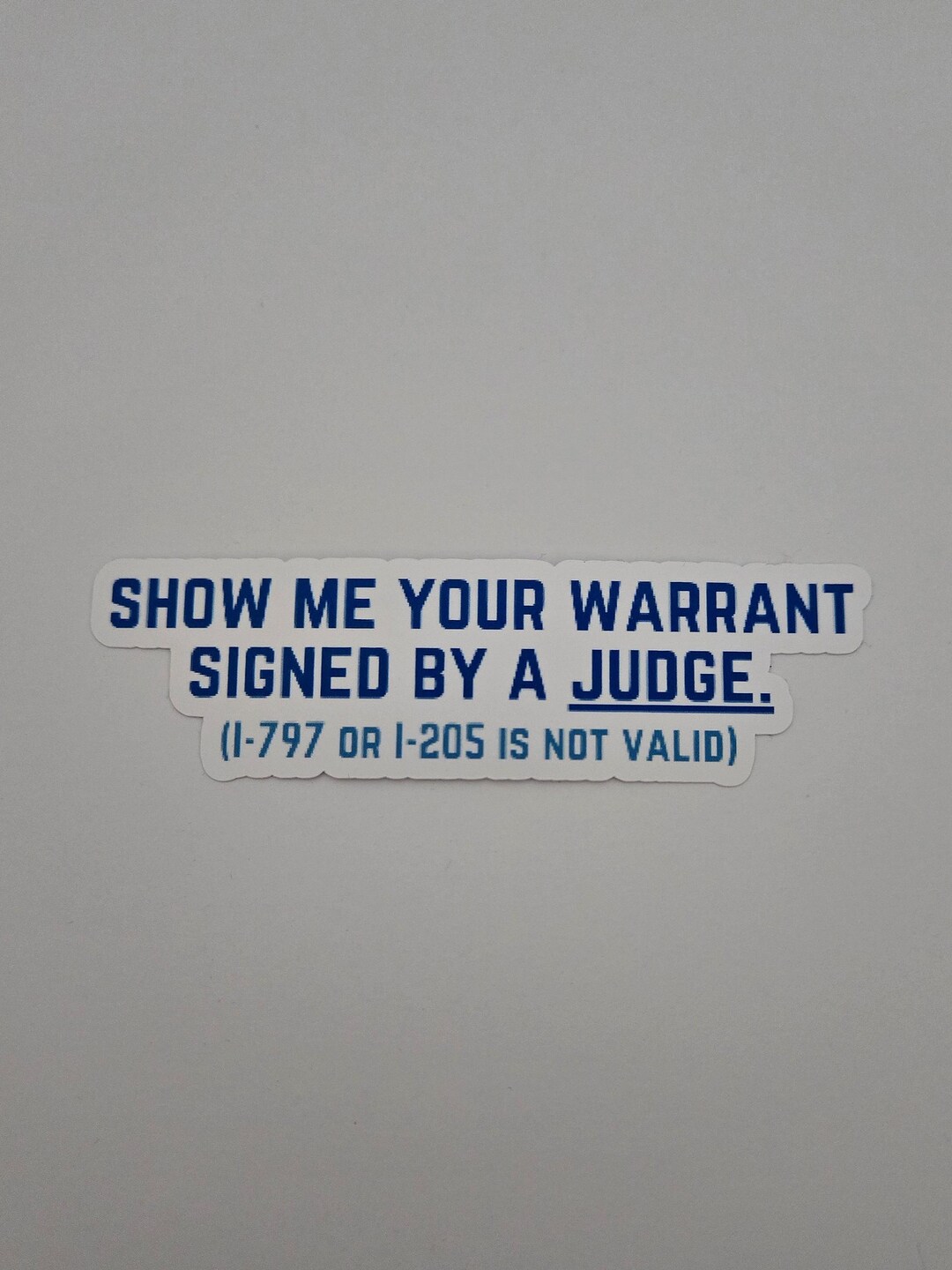 Immigration Ice Out Stickers, Judge Warrant, Abolish Ice, Social ...