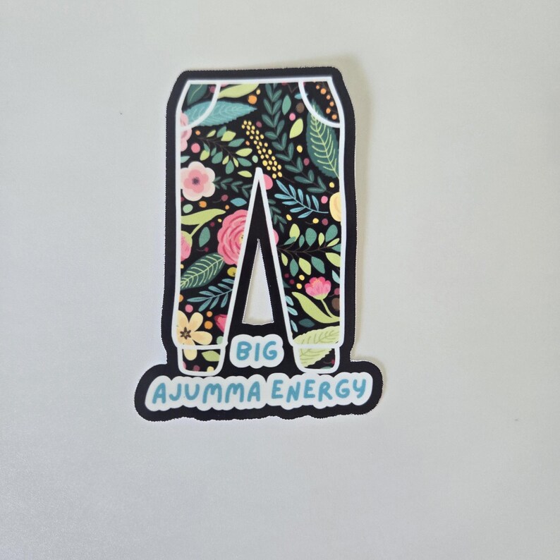 Ajumma Sticker, Ajumma Pants Sticker, Korean Mom Sticker, Funny Korean ...