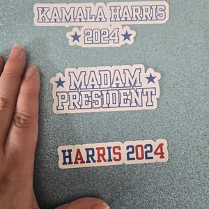 Kamala Harris 2024 Sticker, 2024 Presidential Election Sticker, Madam ...