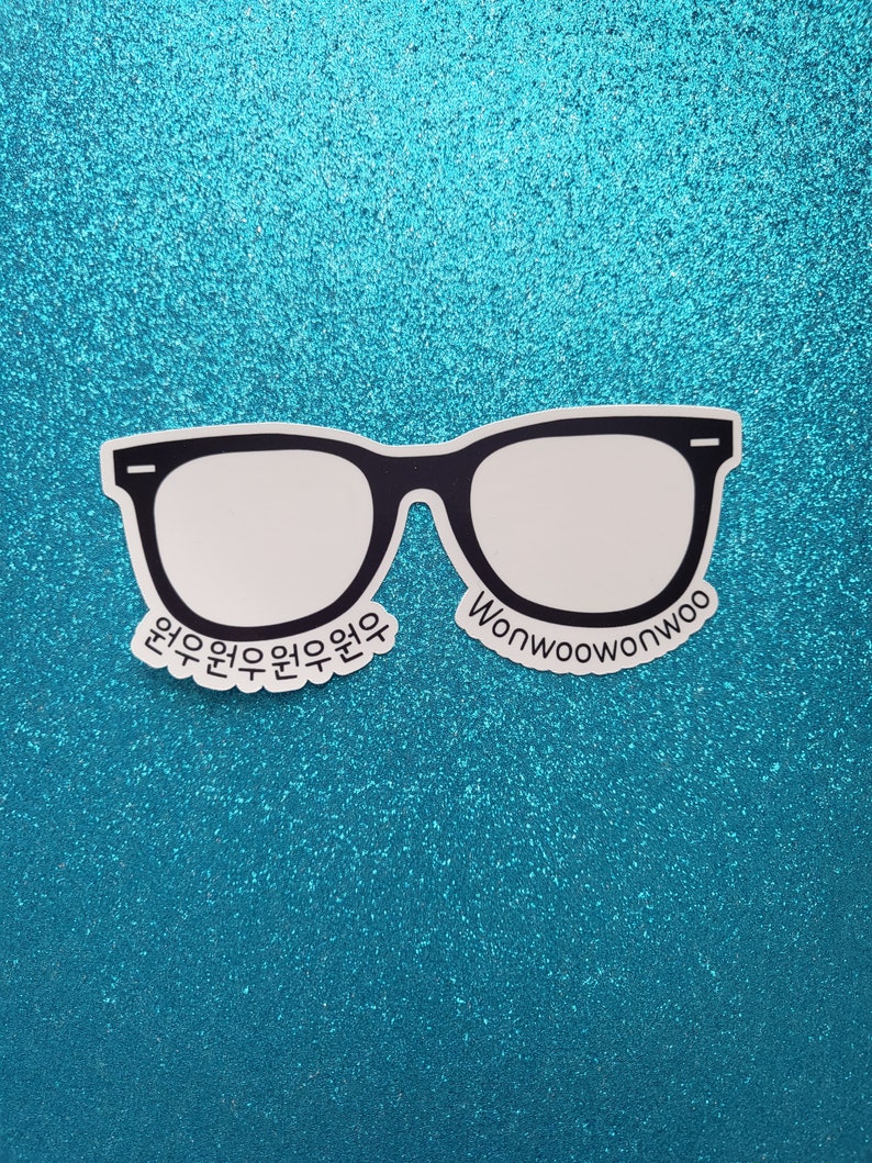 Wonwoo Sticker, Cute Glasses Sticker, Seventeen Merch, Seventeen Kpop ...