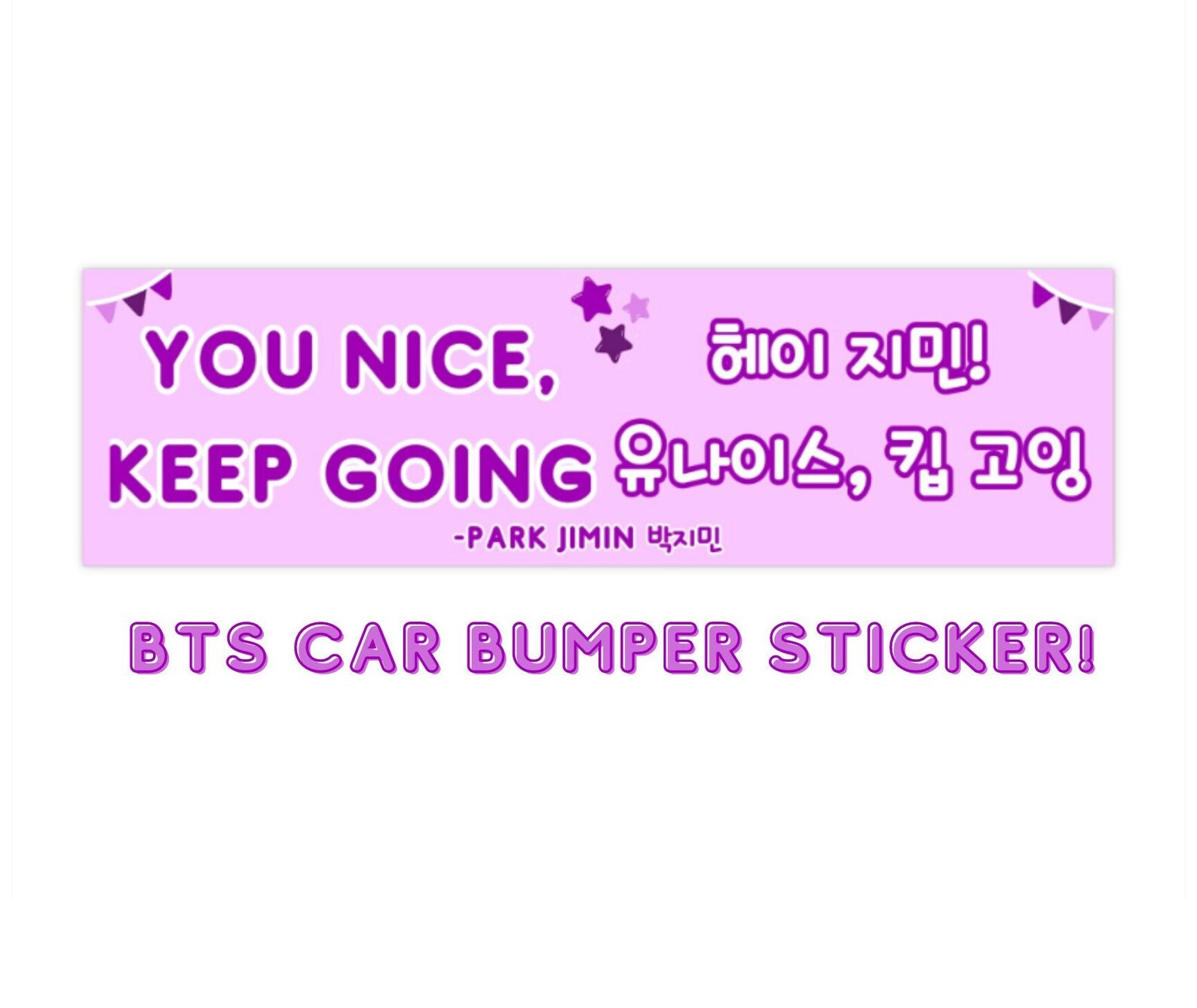 Bts Bumper Stickers, Park Jimin Bumper Stickers, Kpop Car Decals, Funny ...
