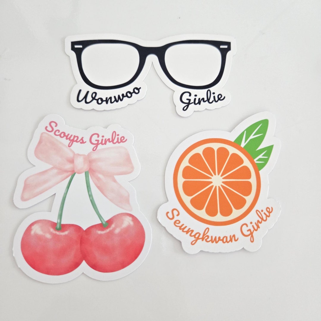 Seventeen Sticker, Svt Fan Merch Sticker, Kpop Bias Member Stationary ...