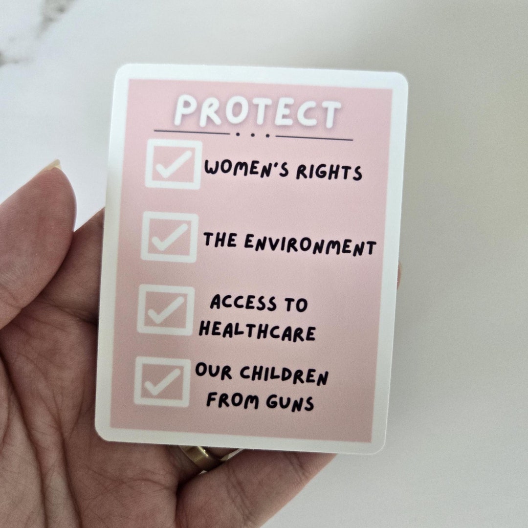 Human Rights Sticker, Protect Environment Sticker, Healthcare Insurance ...