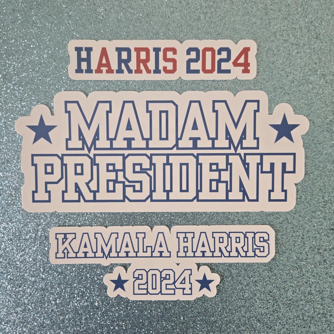 Kamala Harris 2024 Sticker, 2024 Presidential Election Sticker, Madam ...