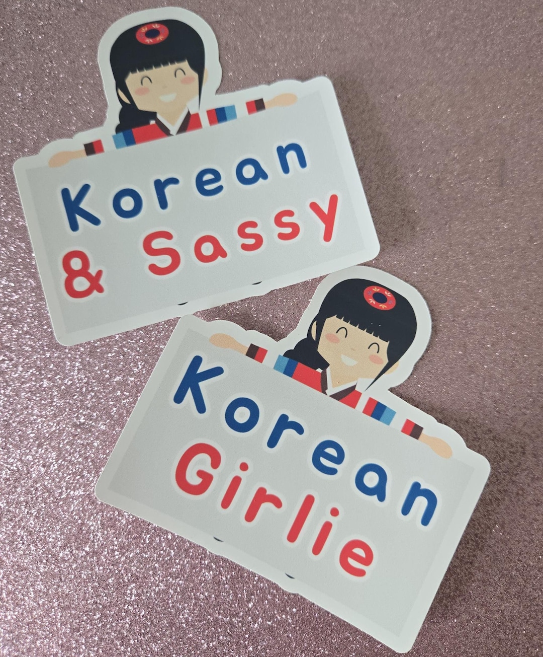 Korean Girl Sticker, Sassy & Korean Sticker, Waterproof Korean Sticker ...