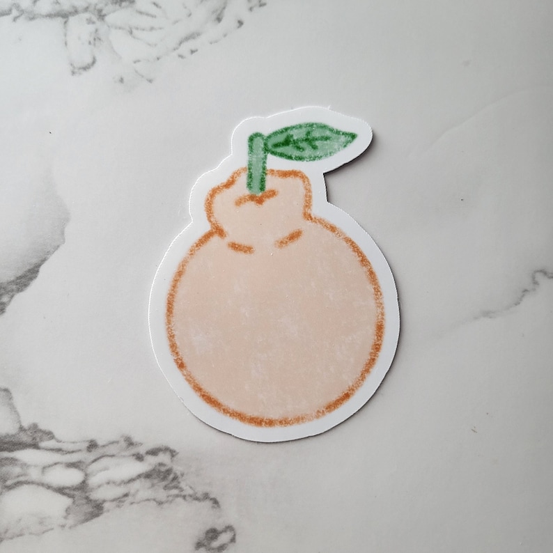 Jeju Tangerine Sticker, Jeju Island, Korean Stationary, Funny Korean ...