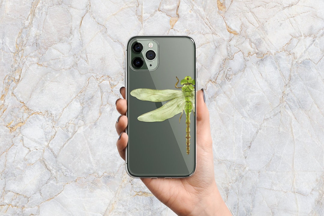 Dragonfly Phone Case in Clear - Nature Phone Case - Spring Bugs Insects ...