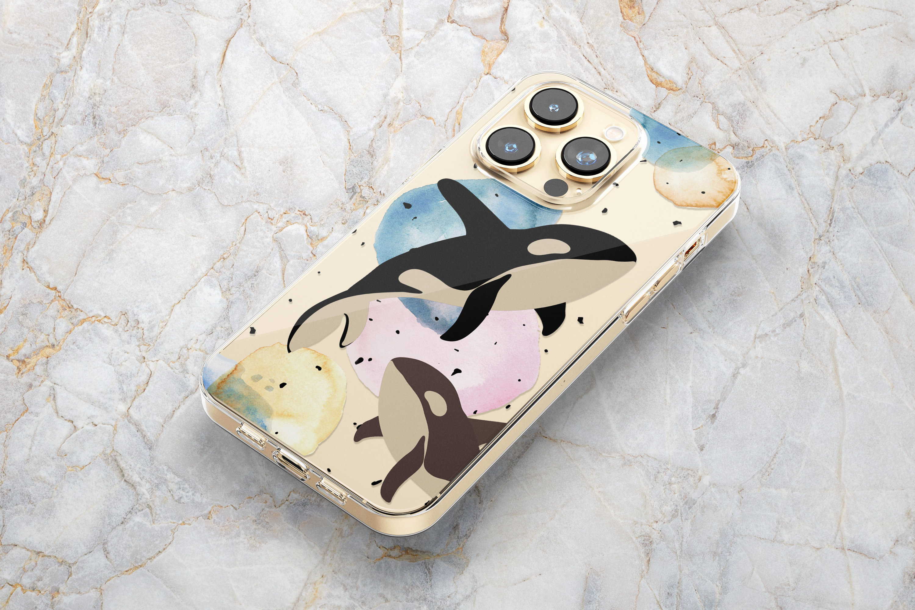 Orca Whale Phone Case in Clear Killer Whale Phone Case Sea - Etsy.de