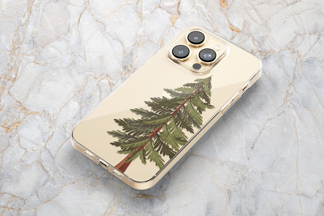 Vintage Winter Pine Tree Phone Case Scandi Christmas Phone Case Fir ...