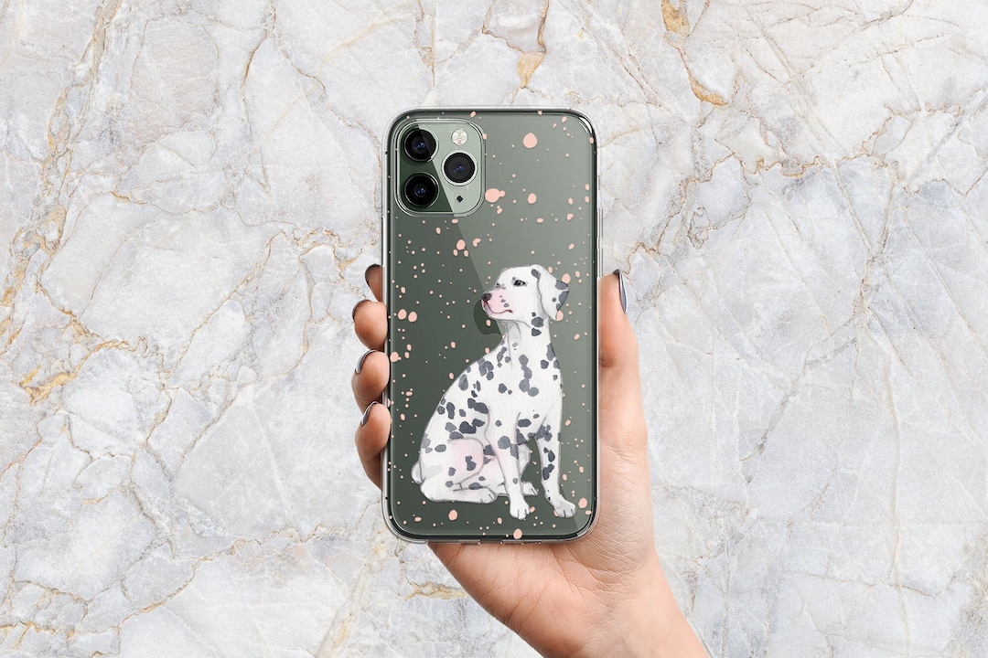 Dalmatian Phone Case in Clear Dog Phone Case Pet Dog Mom Gift For Dog ...