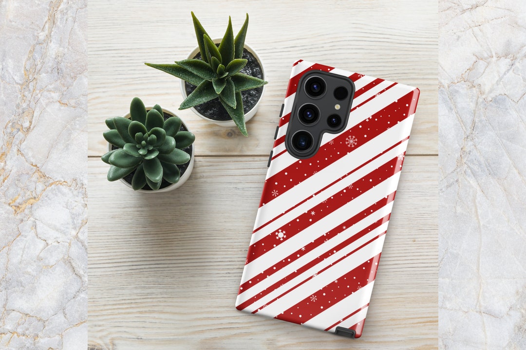 Samsung Peppermint Candy Cane Phone Case Winter Christmas Phone Case ...