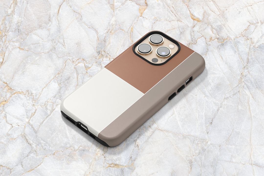Modern Aesthetic Phone Case in Neutral Muted Colors iPhone 15 Pro Max ...