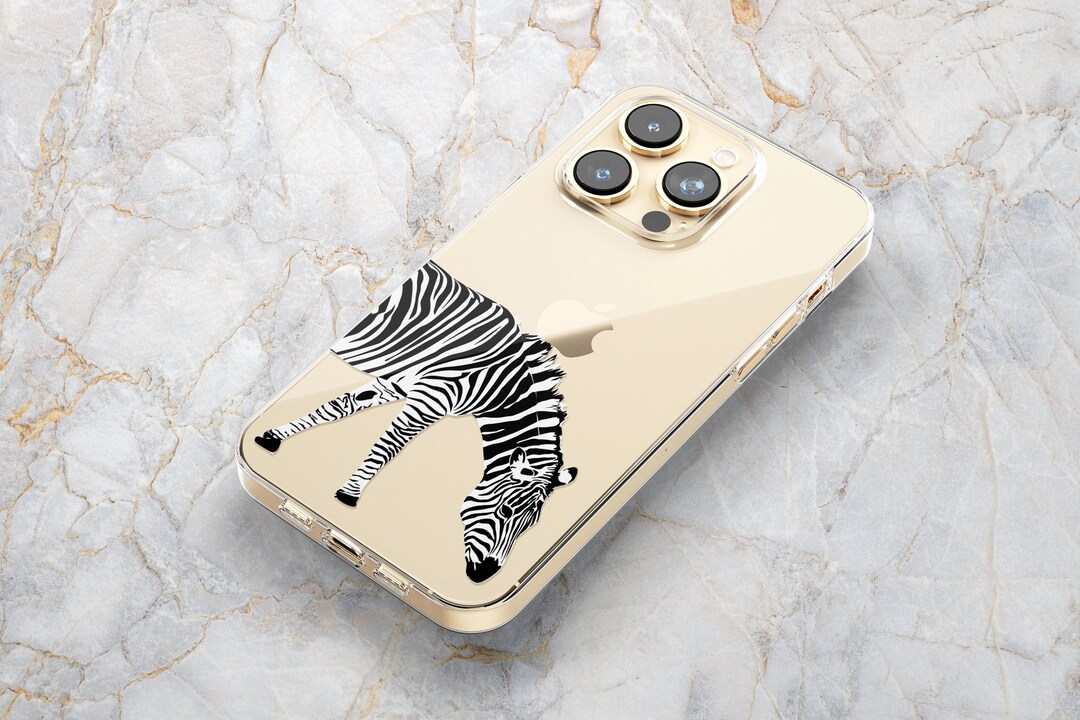 Zebra Phone Case in Clear - Animal Phone Case - Realistic Wildlife ...