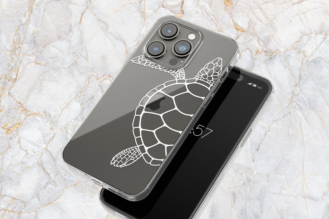 Sea Turtle Phone Case in Clear Ocean Animal Beach Tropical iPhone 14 ...