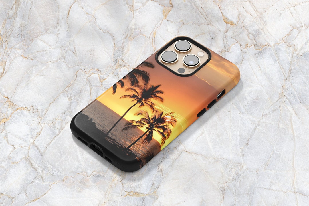 Beach Sunset Phone Case - Palm Tree Phone Case - Summer Island Life ...