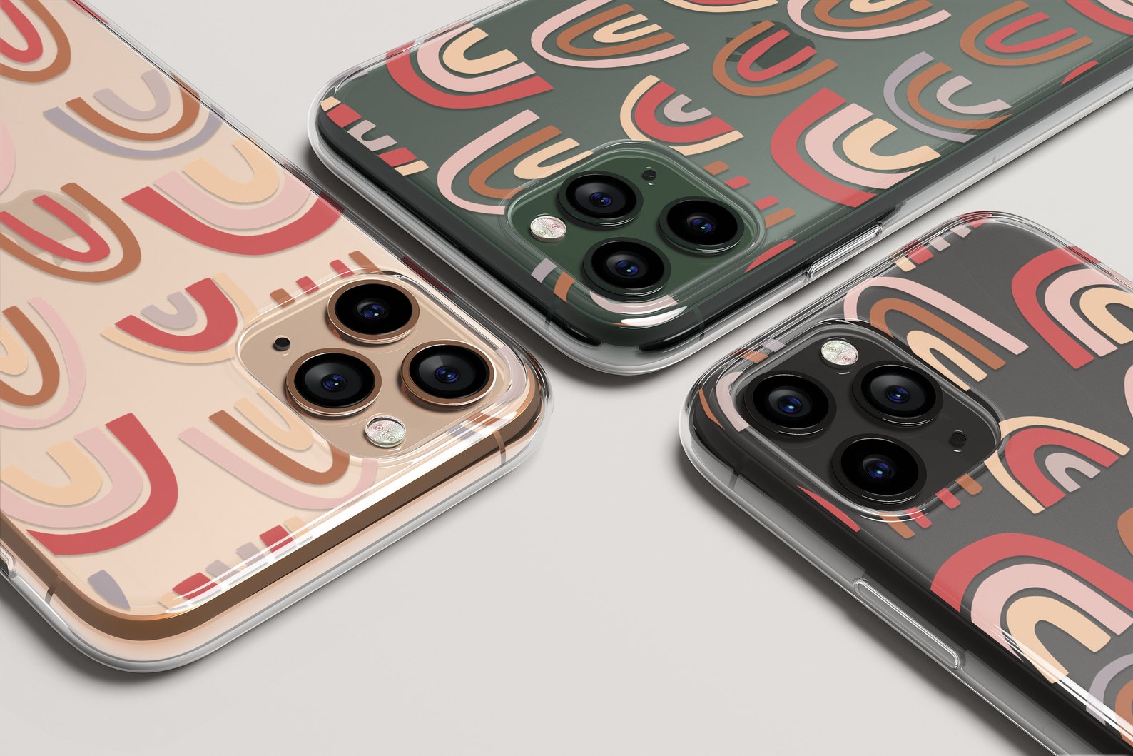 Rainbow Iphone Case Abstract Rainbow Phone Case Rainbow - Etsy